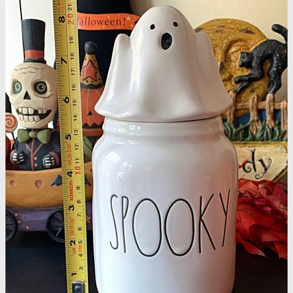 Rae Dunn | Holiday | Rae Dunn Halloween Spooky Ghost Lidded Canister ...